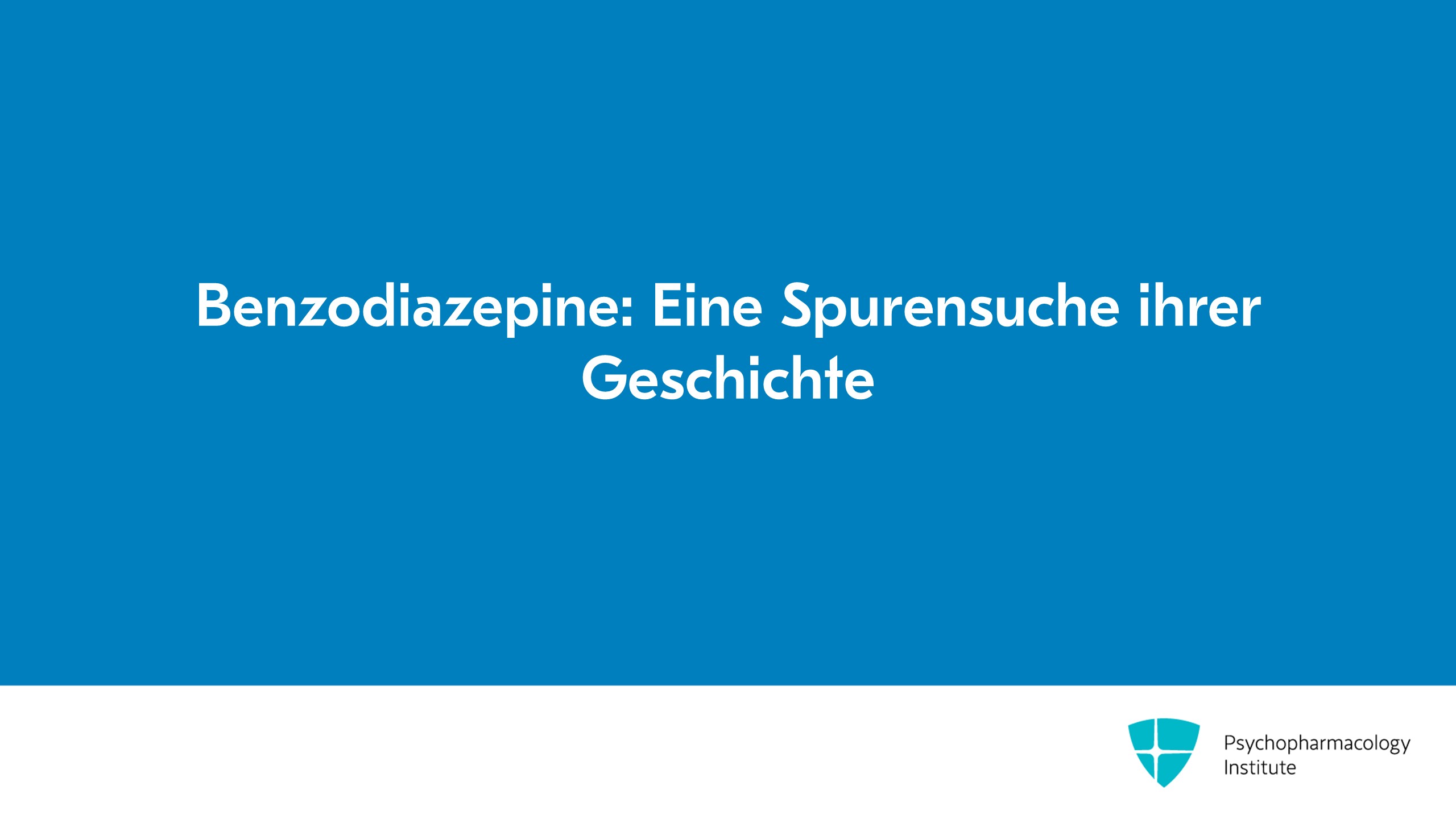 Benzodiazepine: eine Spurensuche in ihrer Geschichte ...